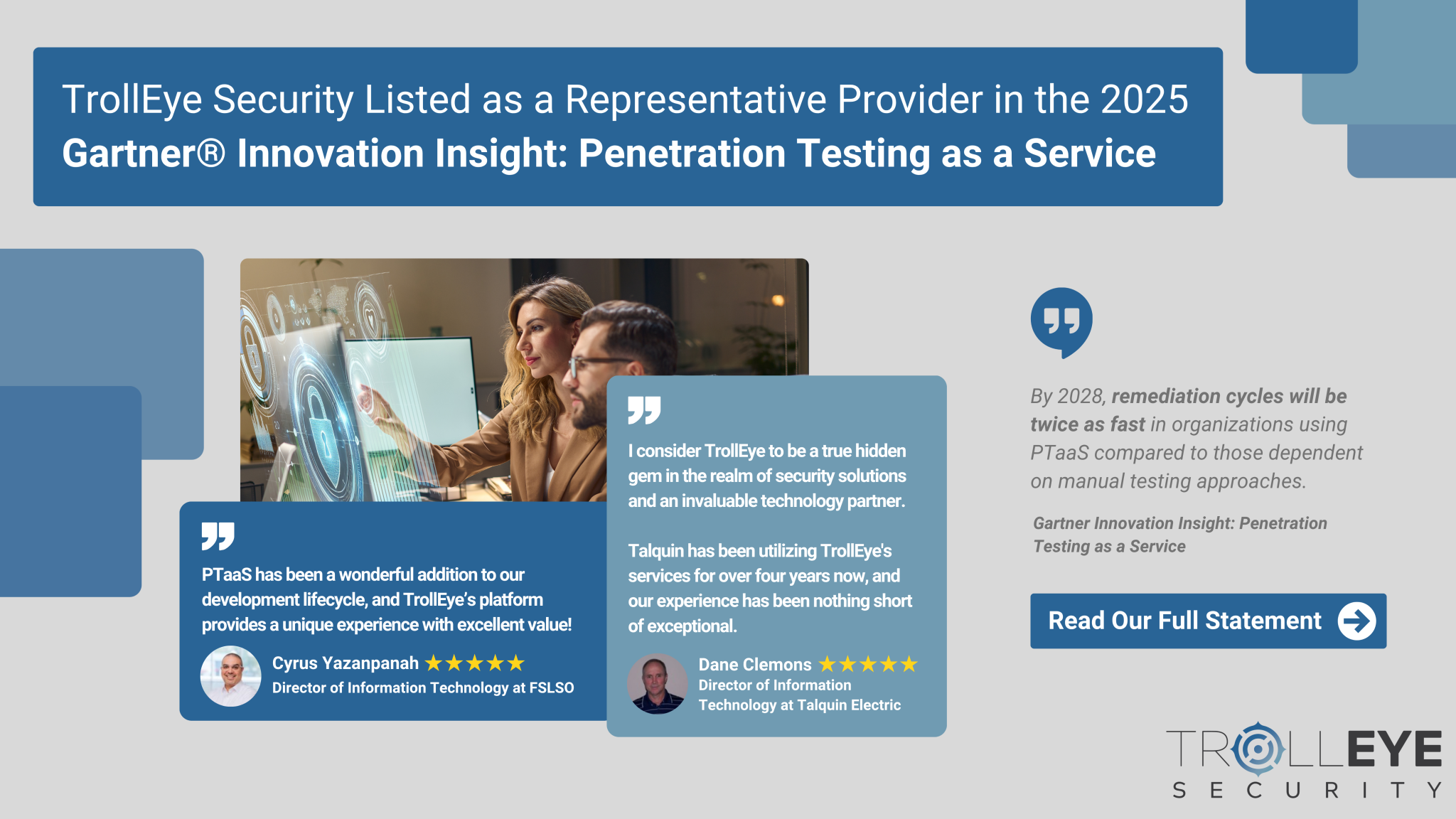 TrollEye Security Named as a Representative Provider in a Recent Gartner® Report - TrollEye Security